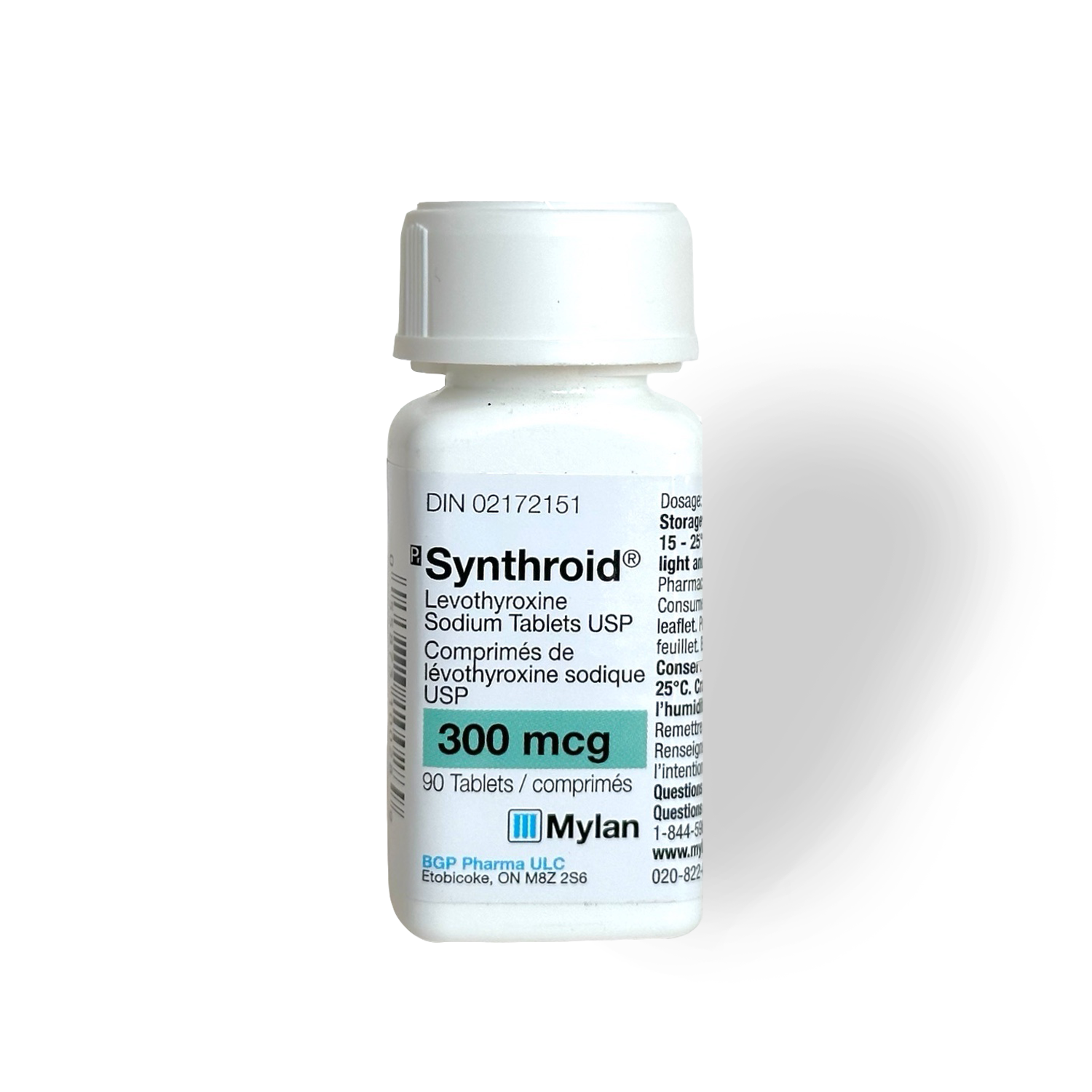 Synthroid T4 300mcg x 90 - Canada Pharmaceutical Grade